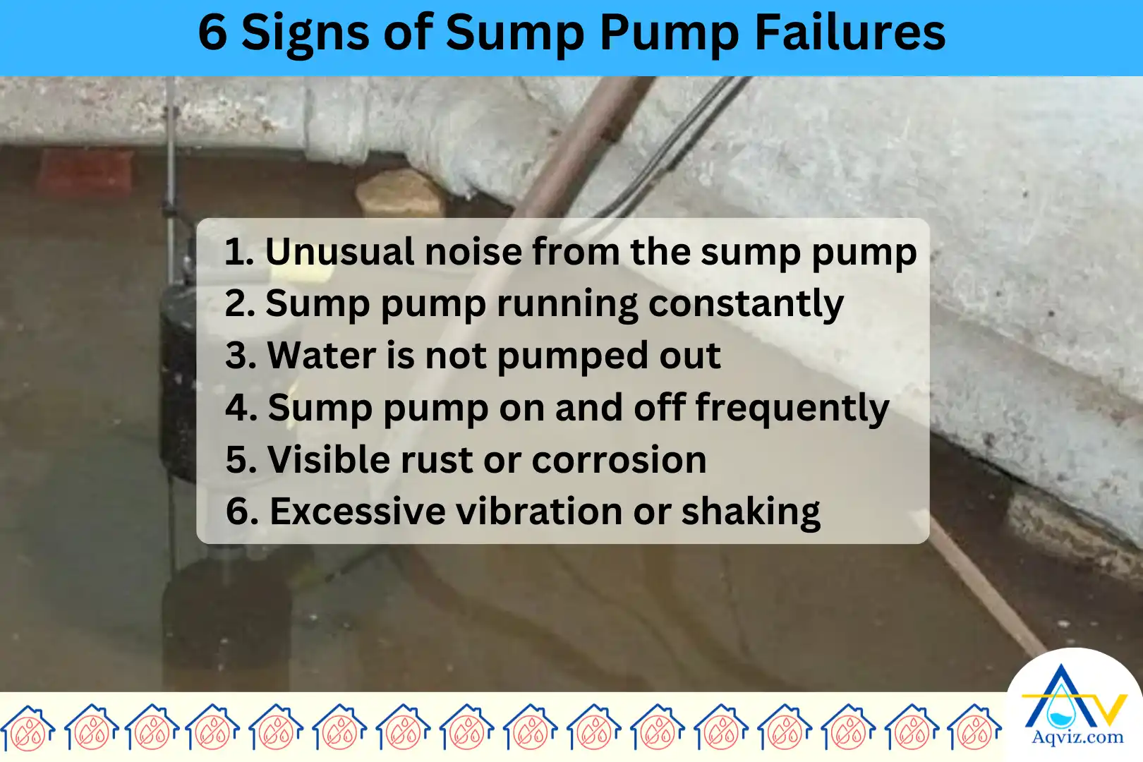 6 Signs of Sump Pump Failures: Reasons and What to Do?