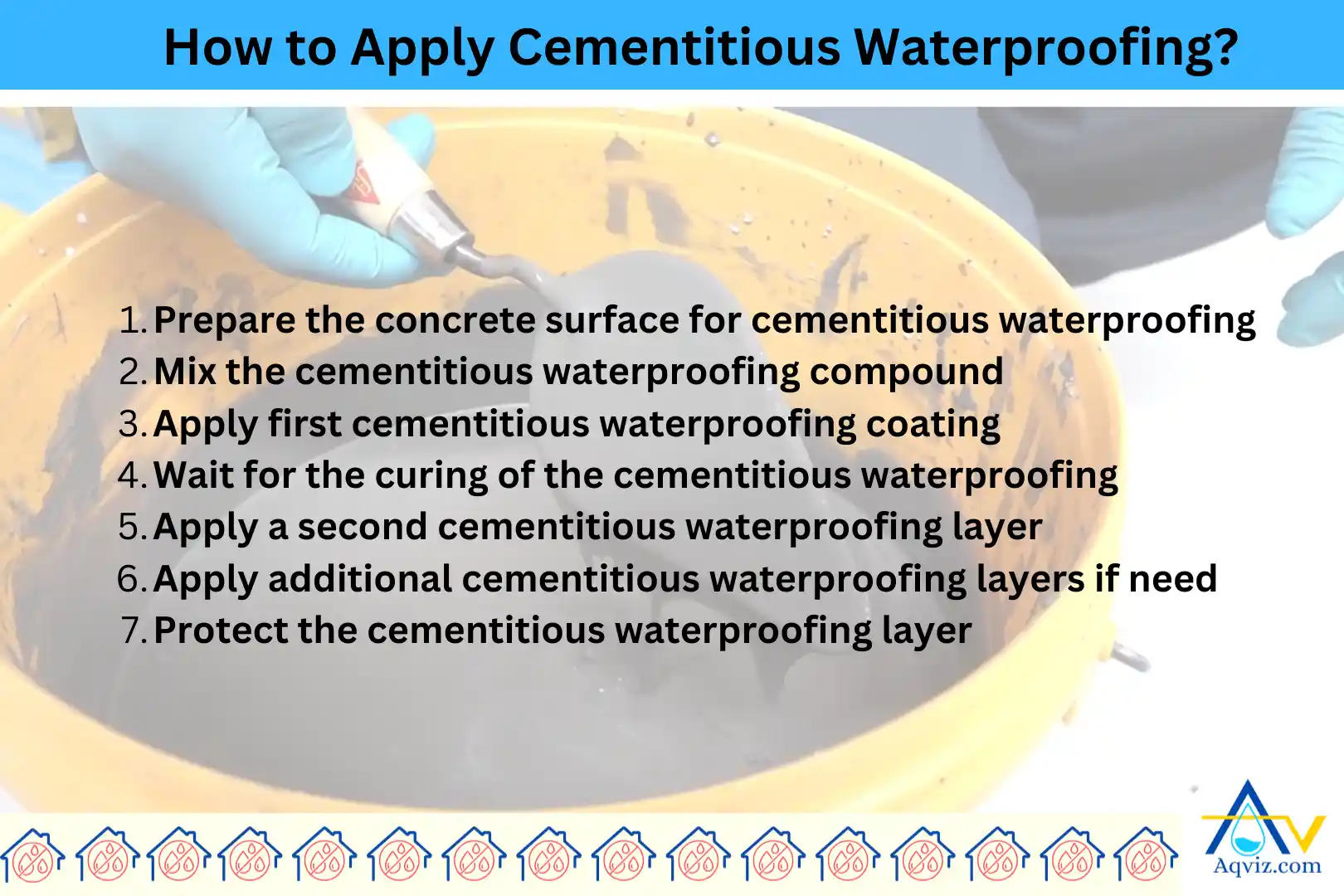 How to Apply Cementitious Waterproofing?