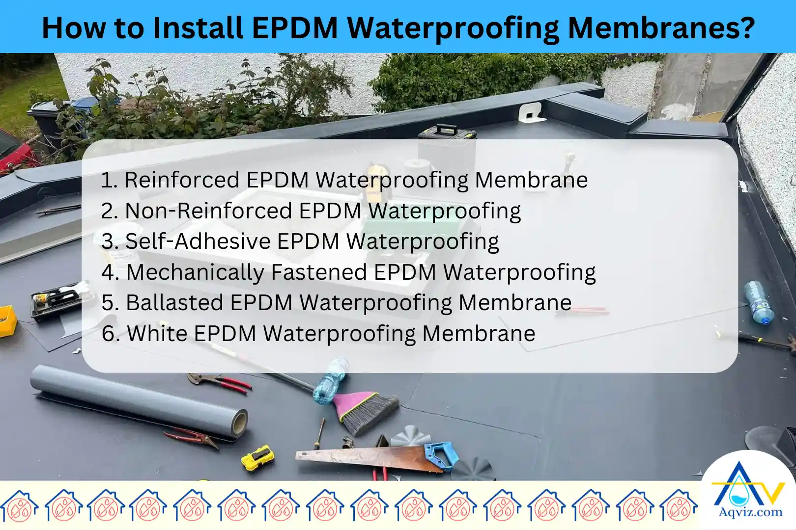 How to Install EPDM Waterproofing Membranes?