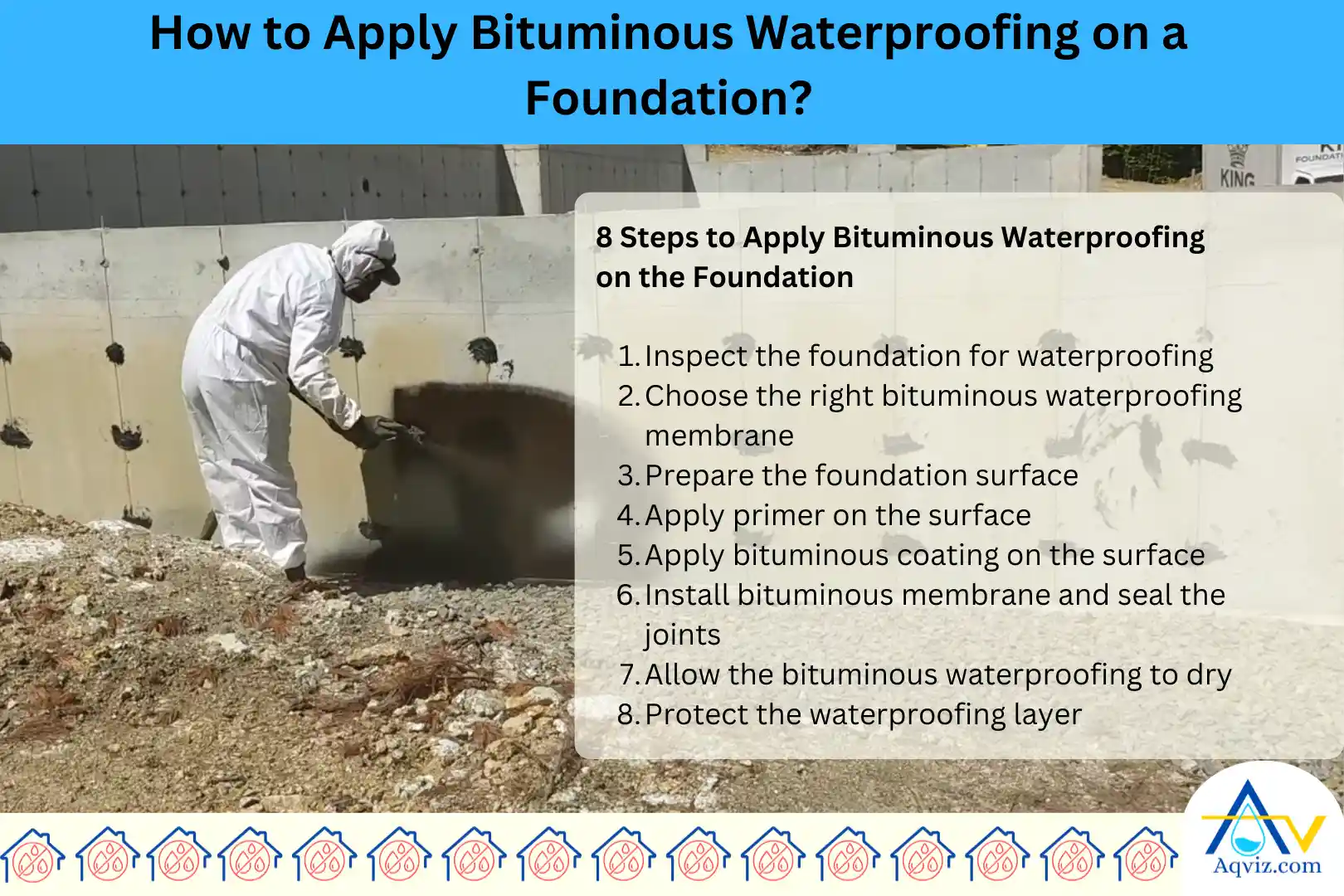 How to Apply Bituminous Waterproofing on a Foundation?