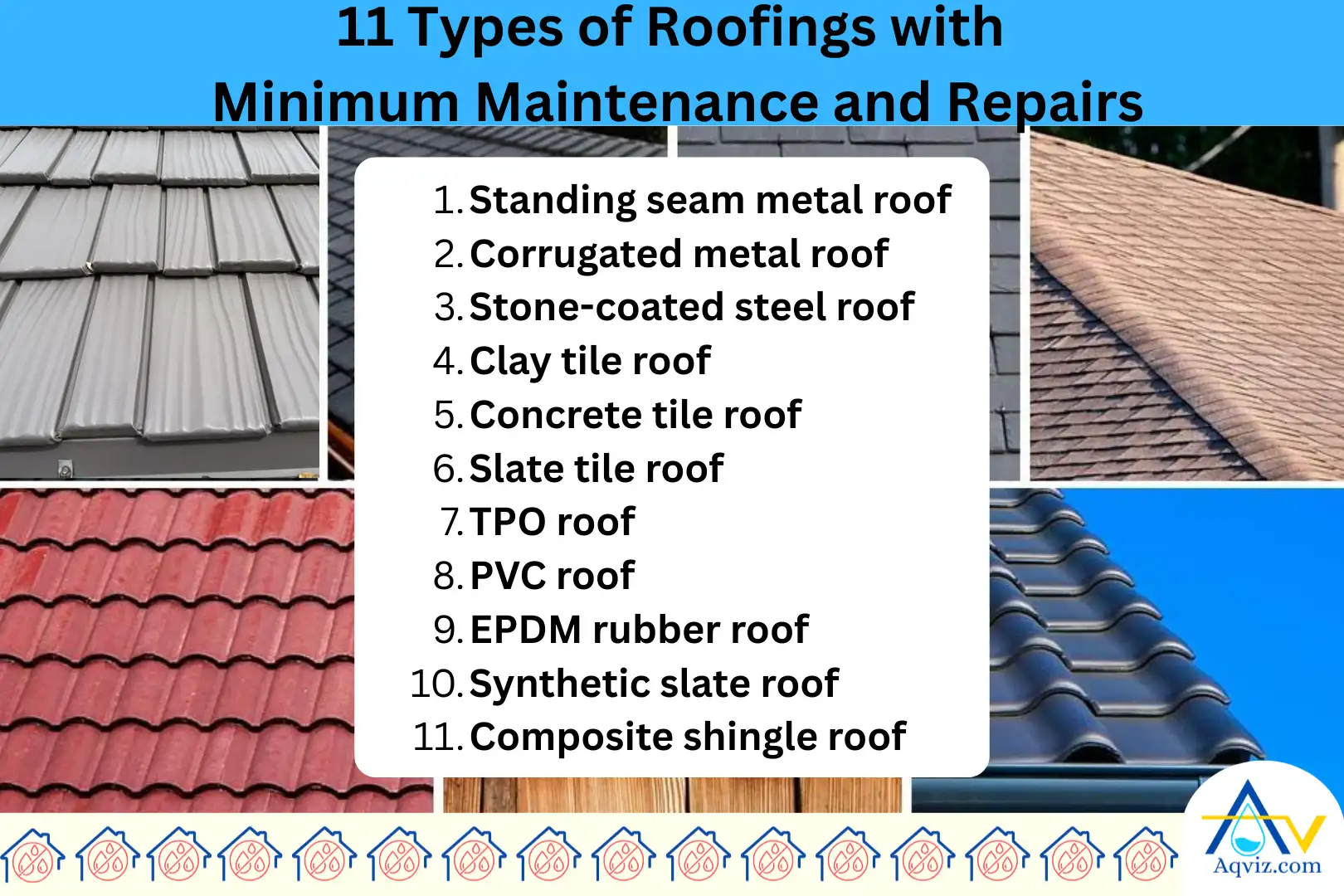 11 Types of Roofings with Minimum Maintenance and Repairs